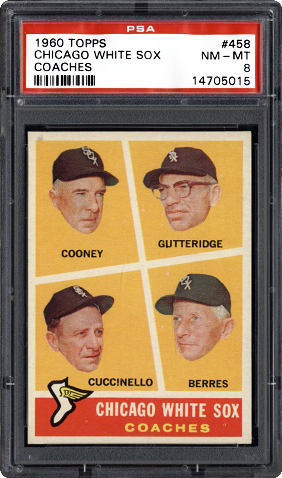 1960 Topps Chicago White Sox (Coaches) | PSA CardFacts™ 1960 Topps Chicago White Sox (Coaches) | PSA CardFacts™