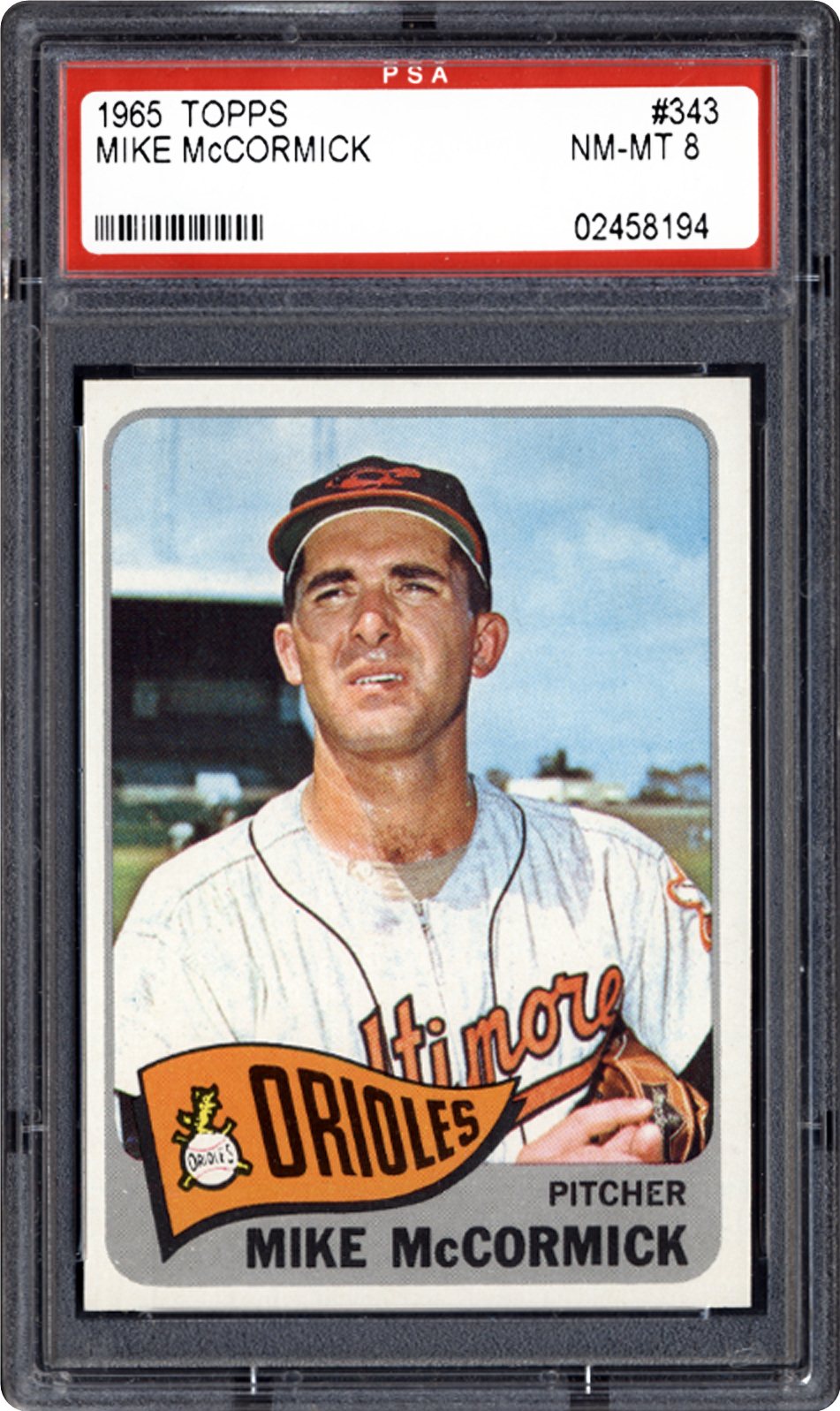 1965 Topps Mike McCormick | PSA CardFacts™
