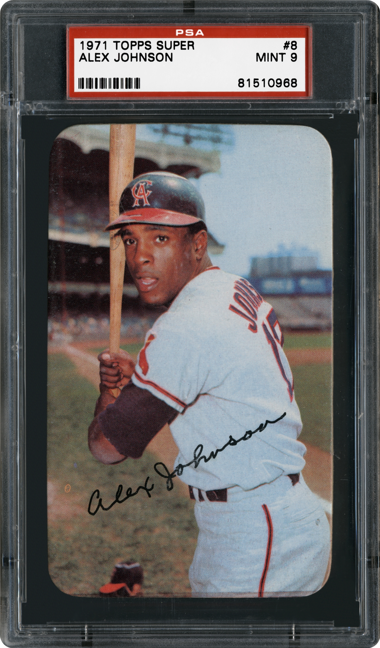 1971 Topps Super Alex Johnson | PSA CardFacts™