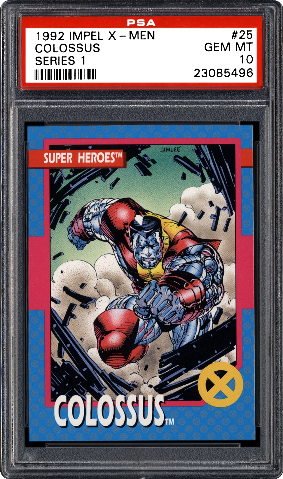 Colossus & Shadowcat trading card art by Jim Lee : xmen