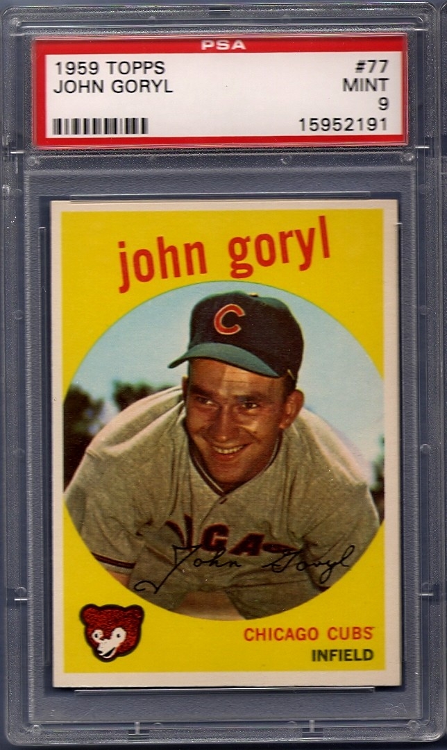 Baseball - 1959 Topps Chicago Cubs: Spark's 59 Cubs Set Image Gallery
