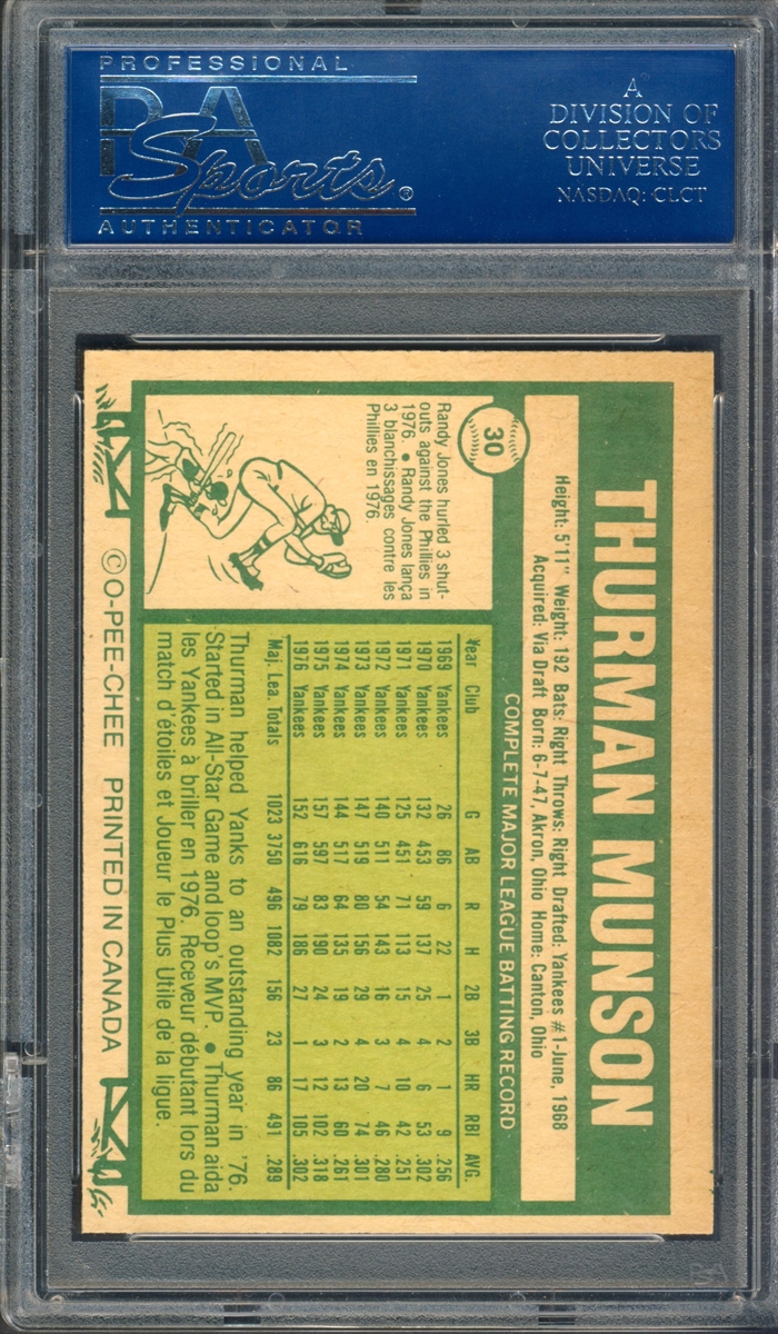 Baseball - 1977 O-Pee-Chee : PFP Cards Set Image Gallery