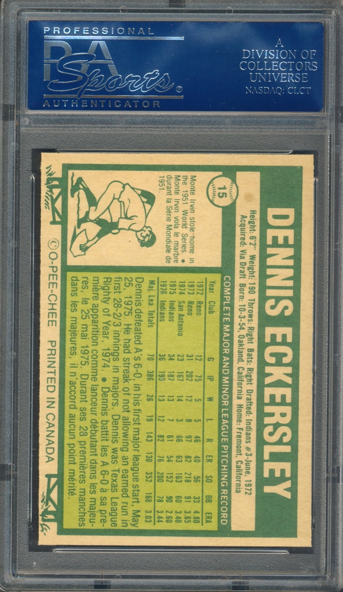 Baseball - 1977 O-Pee-Chee : PFP Cards Set Image Gallery