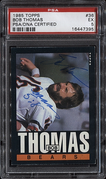 Football - 1985 Topps Chicago Bears Autograph Set: PSA/DNA All ...