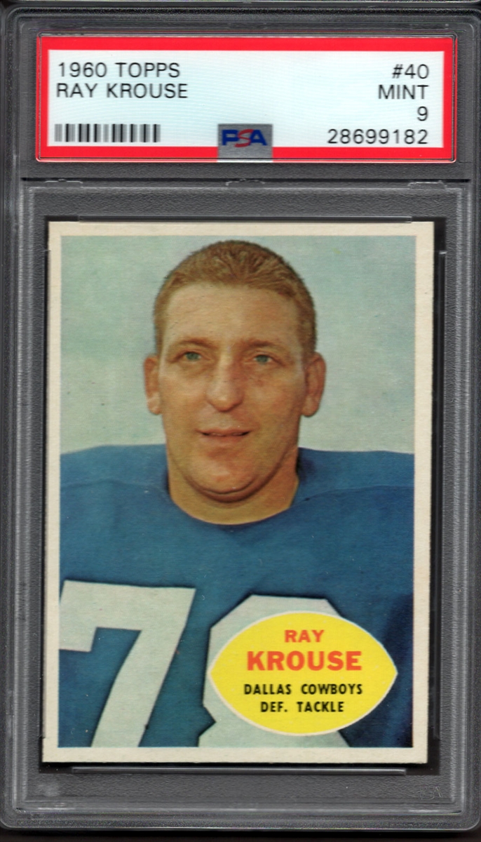 Football - 1960 Topps Dallas Cowboys: Frank Evanov Set Image Gallery