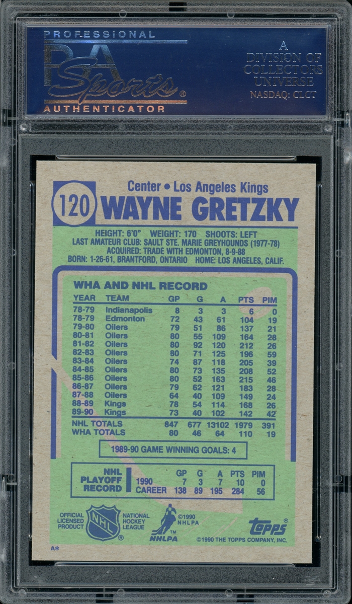 Players Showcase Image Gallery: simdem's 1990 Wayne Gretzky Error Cards