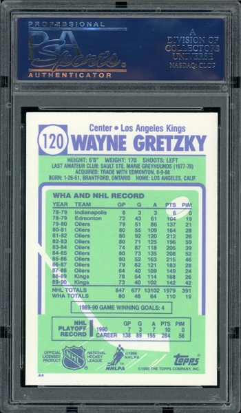 Players Showcase Image Gallery: simdem's 1990 Wayne Gretzky Error Cards