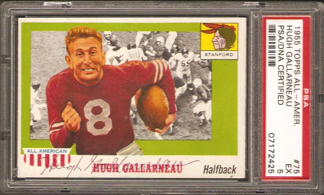 Football - 1955 Topps All-American Autographs: Reese's 1955 Topps All ...