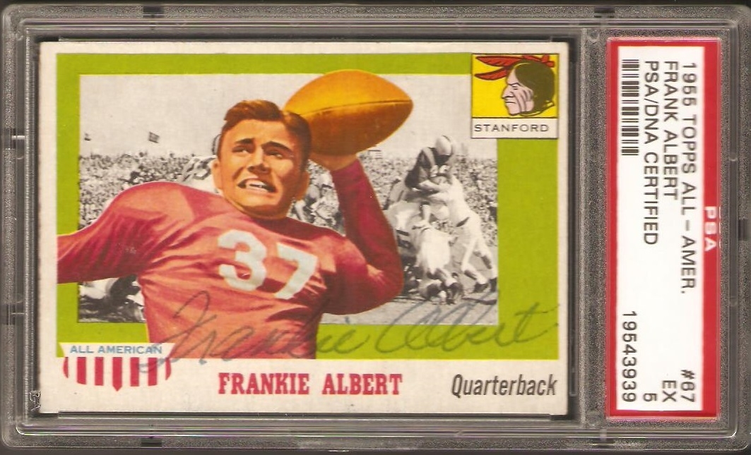 Football - 1955 Topps All-American Autographs: Reese's 1955 Topps All ...