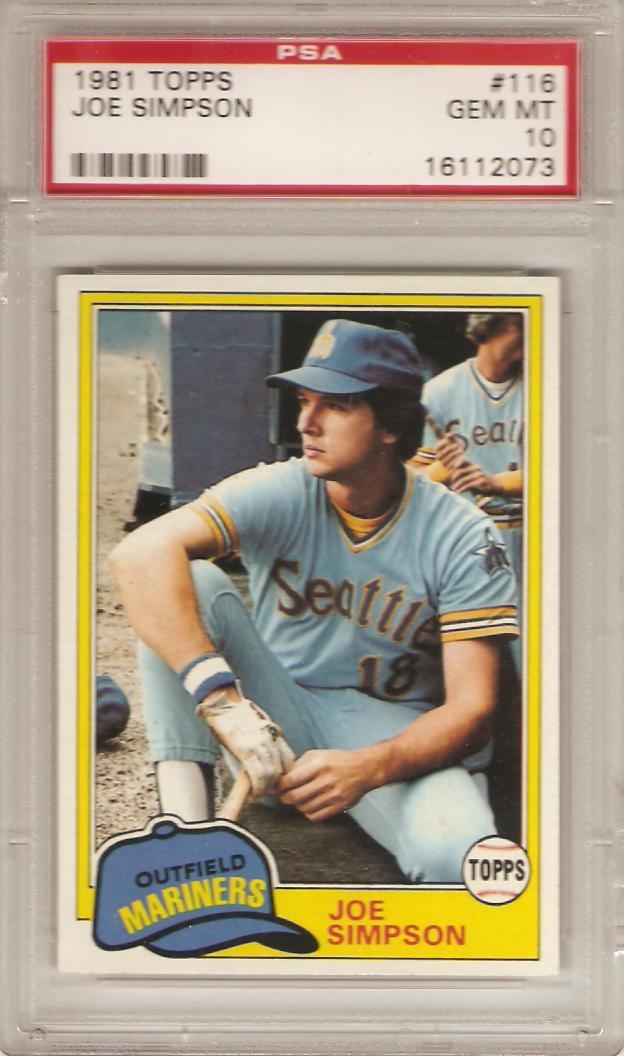 Baseball - 1981 Topps Seattle Mariners: Kasper's Cards 1981 Topps ...