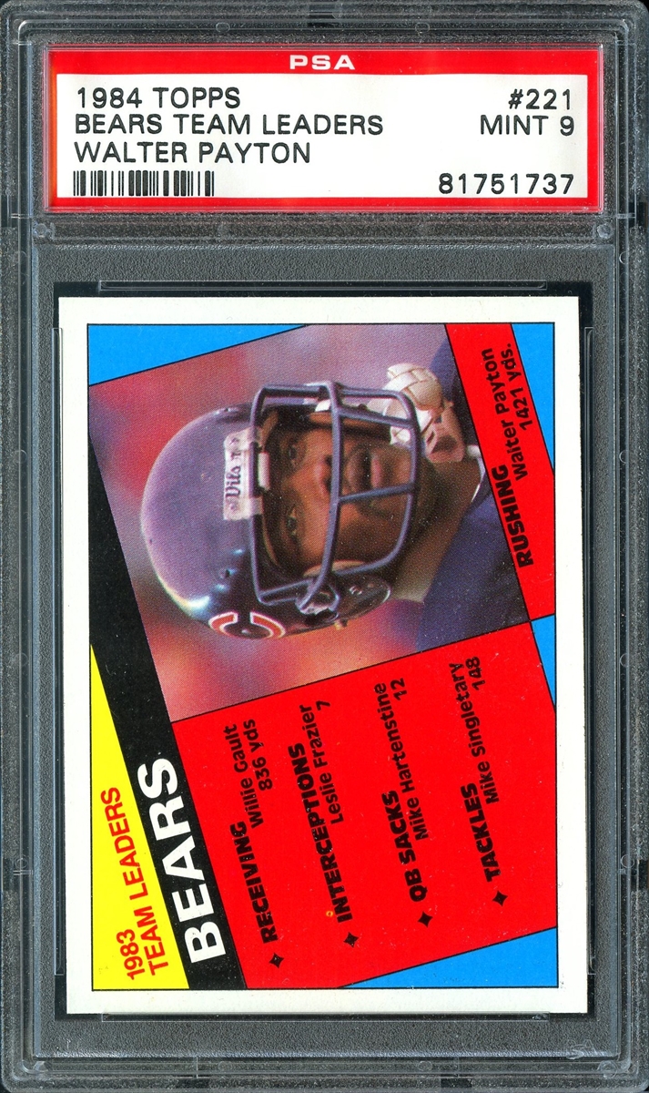 Football - 1984 Topps Chicago Bears: MJB's 1984 Bears Set Image Gallery