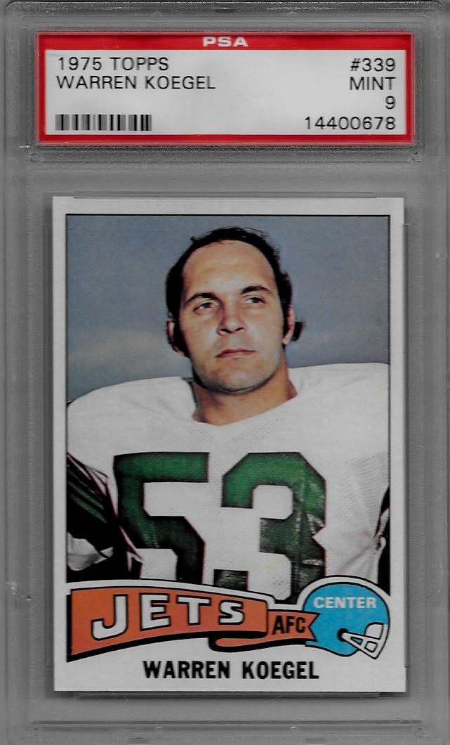 Football - 1975 Topps New York Jets: Kelly's 1975 Topps New York Jets ...