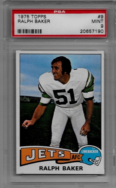 Football - 1975 Topps New York Jets: Kelly's 1975 Topps New York Jets ...