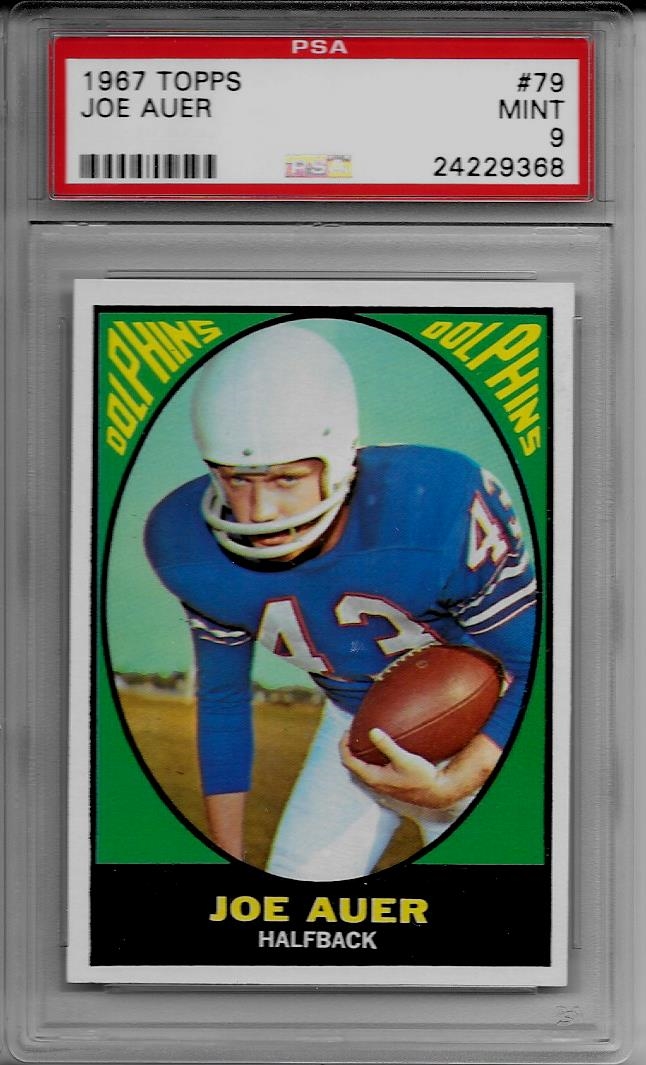 Football - 1967 Topps Miami Dolphins: Kelly's 1967 Topps Miami Dolphins ...